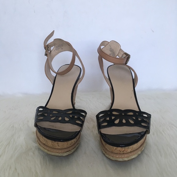 Nine West | Shoes | Nine West Black Patent Wedges Size 8m | Poshmark
